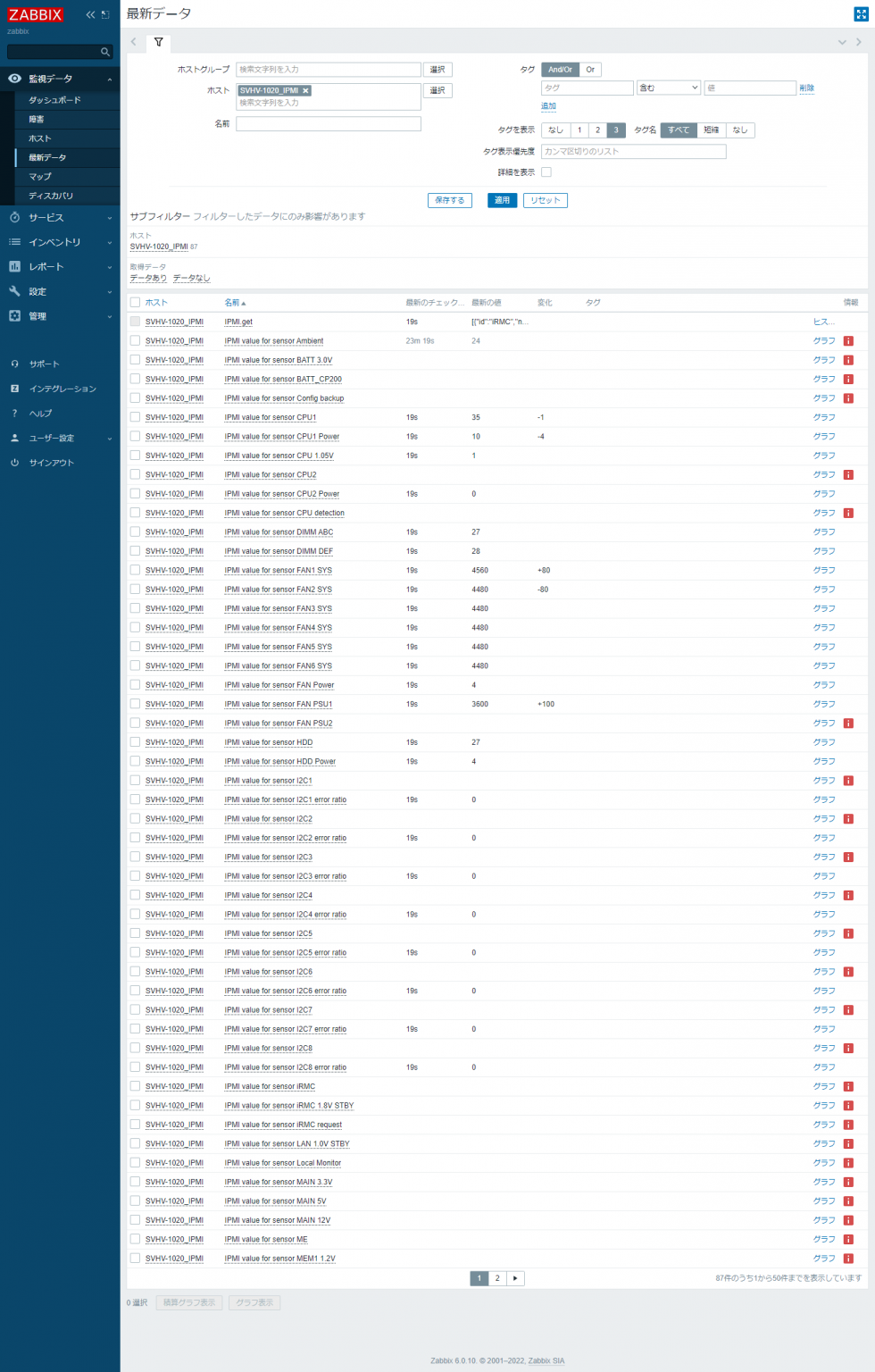 ZABBIX de IPMI監視 Ubuntu版 | 電子計算機の操縦桿